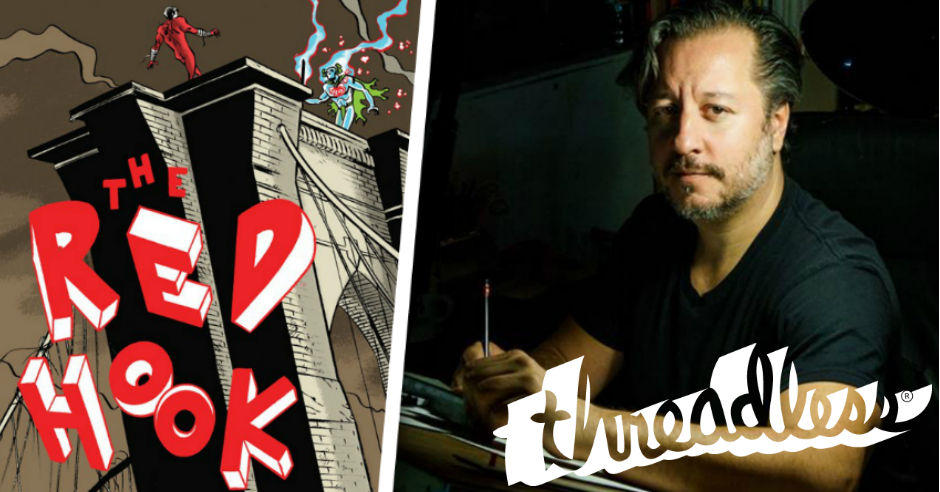 Dean Haspiel launches 'The Red Hook' merch on Threadless Artist Shops ...